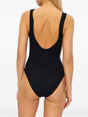 Hunza G Sadie Seersucker Swimsuit - Black