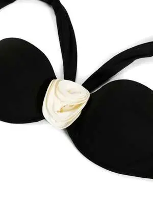 LA REVECHE Floral-appliqué Bikini
