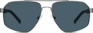 Zenni Aviator Full Rim Sunglasses - Gray