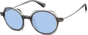 Zenni Sunglasses With Geometric Full Rim Frame Gray