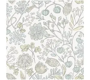 NUWALLPAPER Southern Trail Blue/green Peel And Tick Wallpaper - One-color