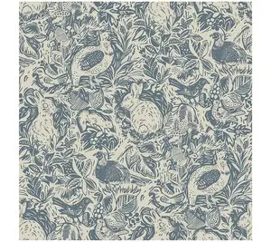 NUWALLPAPER Terrene Blue Peel And Stick Wallpap Er - One-color