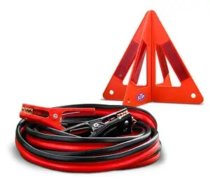 STP Emergency Roadside 3-piece Kit With 12ft Ju Mper Cables - One-color