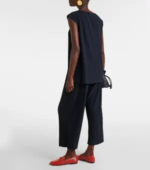 Max Mara Cambusa Pleated Top - Blue