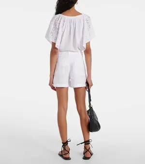Velvet By Graham & Spencer Fallon Linen Shorts