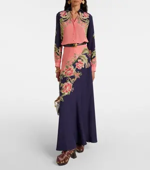 Etro Printed Silk Shirt