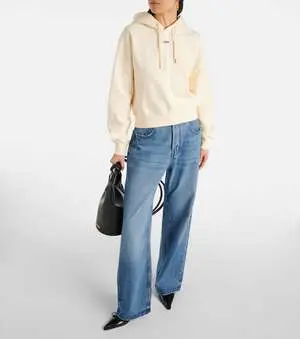 Jacquemus Le Hoodie Gros Grain Cotton Hoodie - Beige