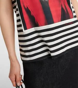 Max Mara Printed Cotton Jersey T-shirt