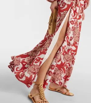 La DoubleJ Camerino Printed Silk Maxi Dress - Multicoloured