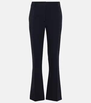 Valentino Garavani Cady Couture High-rise Flared Pants - Blue