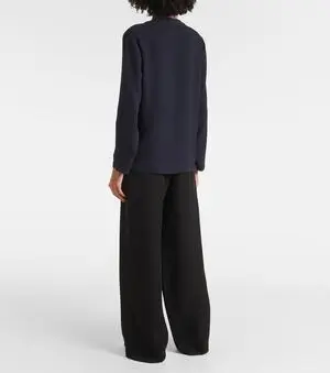 Valentino Garavani Vgold Cady Couture Top - Blue
