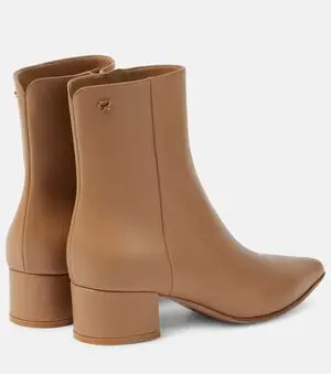 GIANVITO ROSSI Lyell 45 Leather Ankle Boots