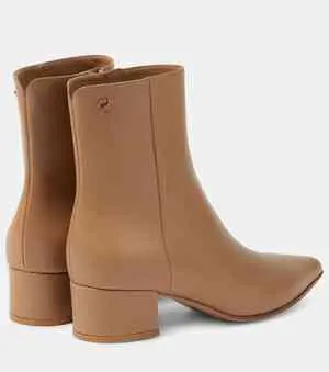 GIANVITO ROSSI Lyell 45 Leather Ankle Boots