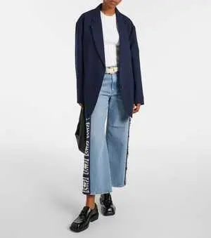 FRAME Le Jane Crop Crochet Straight Jeans