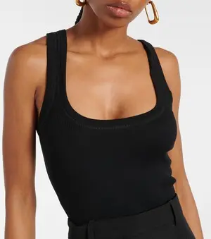 Jacquemus Le Body Gros Grain Cotton Bodysuit