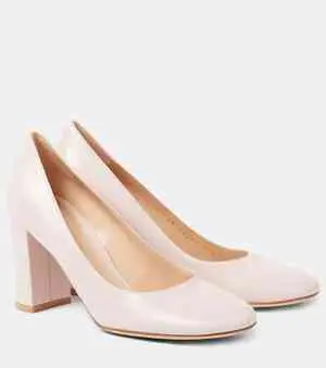 GIANVITO ROSSI 85 Leather Pumps - Pink