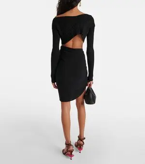 Jacquemus La Mini Jupe Draped Miniskirt - Red