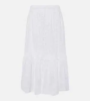 Velvet By Graham & Spencer Amelia Cotton Midi Skirt