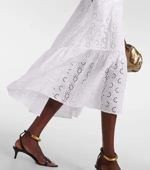 Velvet By Graham & Spencer Amelia Cotton Midi Skirt