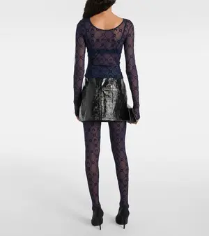 MARINE SERRE Moon Mesh Tights