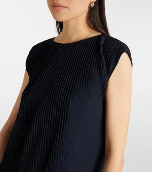 Max Mara Cambusa Pleated Top - Blue