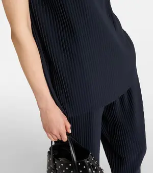 Max Mara Cambusa Pleated Top - Blue