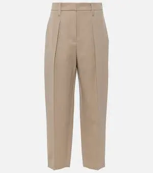 Brunello Cucinelli Wool-blend Straight Pants