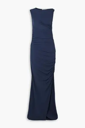 Christopher Esber Gesine Gathered Stretch-tulle Maxi Dress