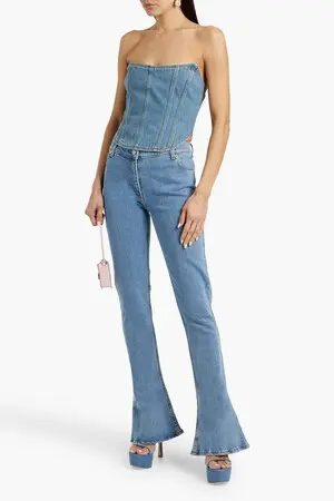Magda Butrym Mid-rise Flared Jeans - Mid Denim