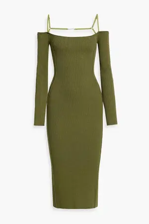 Jacquemus Sierra' Ribbed-knit Midi Dress