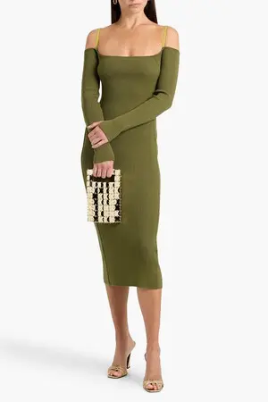 Jacquemus Sierra' Ribbed-knit Midi Dress