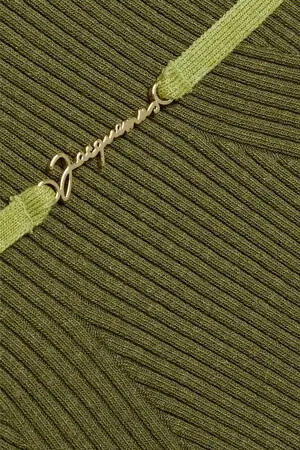 Jacquemus Sierra' Ribbed-knit Midi Dress
