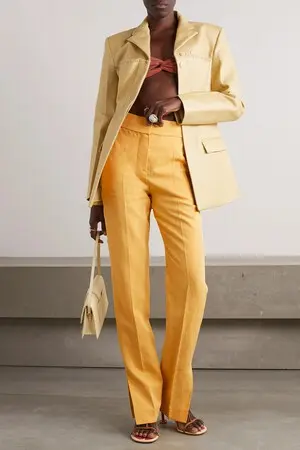 Jacquemus Tibau Straight-leg Pants - Yellow