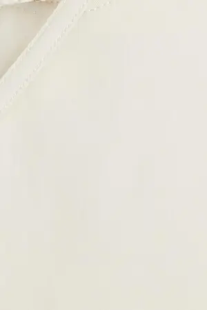 Jacquemus Cutout Stretchtwill Midi Dress - Ecru