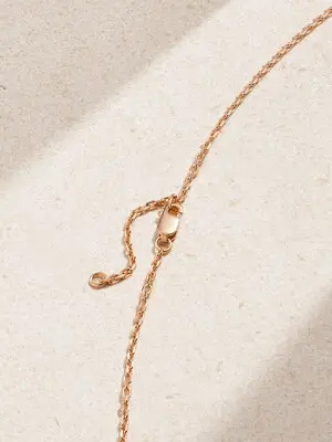 REPOSSI Antifer Rose Gold, Malachite And Diamond Necklace - Green