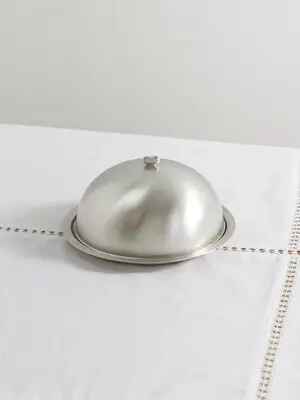 GOHAR WORLD Large Nickel-plated Cloche - Silver