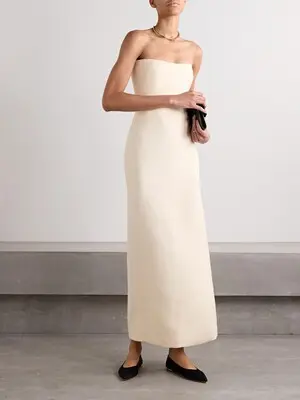 Gabriela Hearst Opus Strapless Maxi Dress
