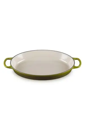 LE CREUSET Signature 3 Quart Enameled Cast Iron Oval Baker - Olive