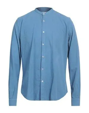 BROOKSFIELD Man Shirt Sage Green Size 15 ¾ Cotton Blue