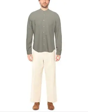 BROOKSFIELD Shirt Size Cotton - Sage Green