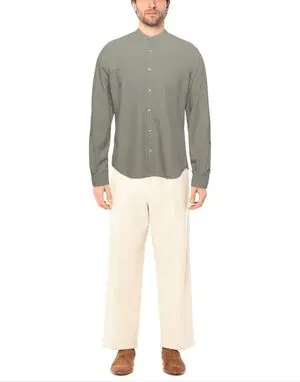 BROOKSFIELD Shirt Size Cotton - Sage Green
