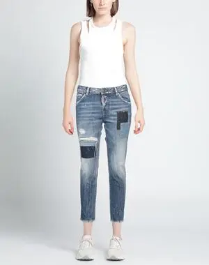 Dsquared2 Tapered Jeans With Patchwork