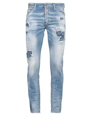 Dsquared2 Tapered Fit Jeans With Distressed Detail