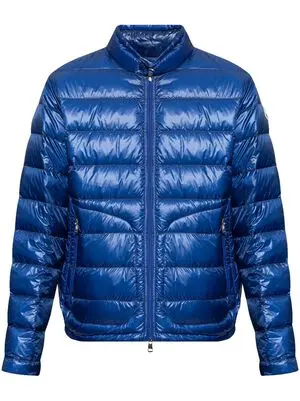 Moncler Metallic Finish Down Jacket - Blue