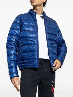 Moncler Metallic Finish Down Jacket - Blue