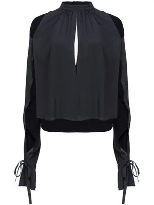 Pinko Cut-out Long-sleeve Blouse