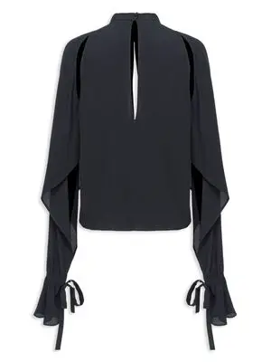 Pinko Cut-out Long-sleeve Blouse
