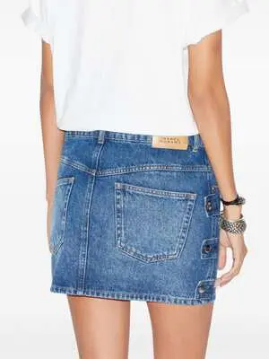 MARANT ETOILE Stessy Denim Mini Skirt - Blue