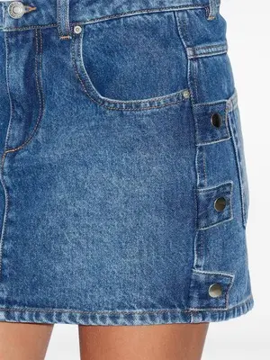 MARANT ETOILE Stessy Denim Mini Skirt - Blue