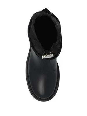 Moncler Lug Sole Ankle Boots - Black